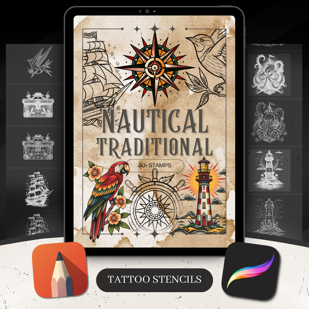 Traditional Nautical | 30 Stencils & Reference Designs